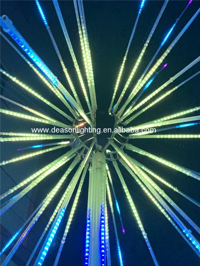 led firework pole lighting
